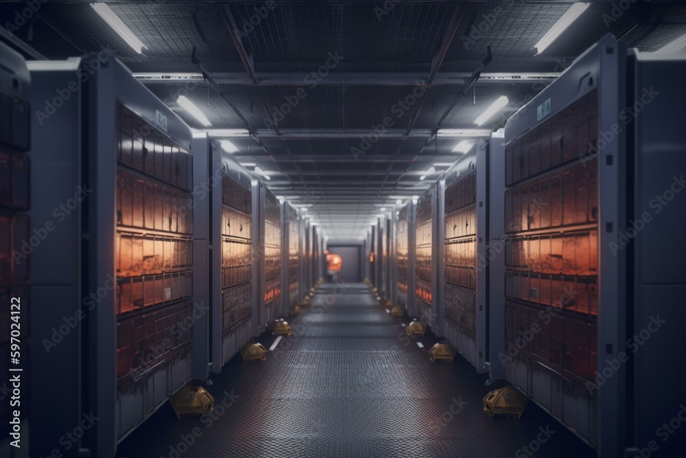 Automated refrigeration chamber with self-driving and sorting carts for ...