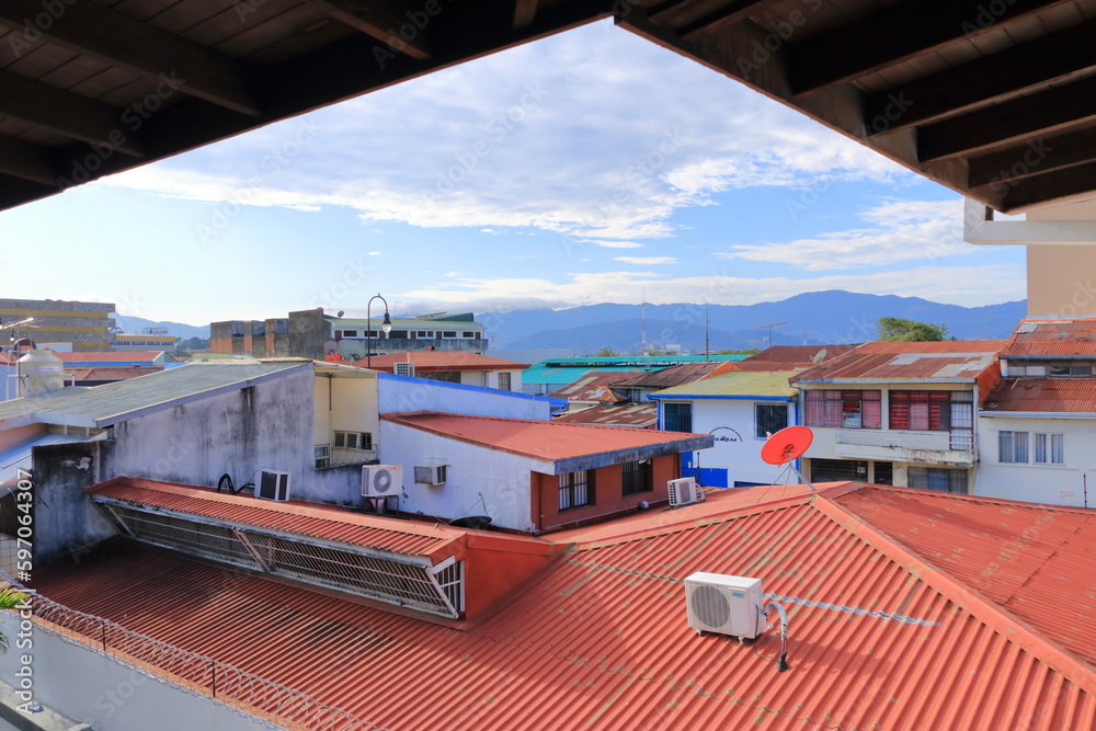 Beautiful aerial view of the city of San Jose, Costa Rica Stock Photo ...