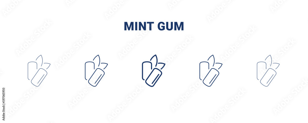 mint gum icon. Thin, light, regular, bold, black mint gum icon set from ... mint gum icon. Thin, light, regular, bold, black mint gum icon set from ...