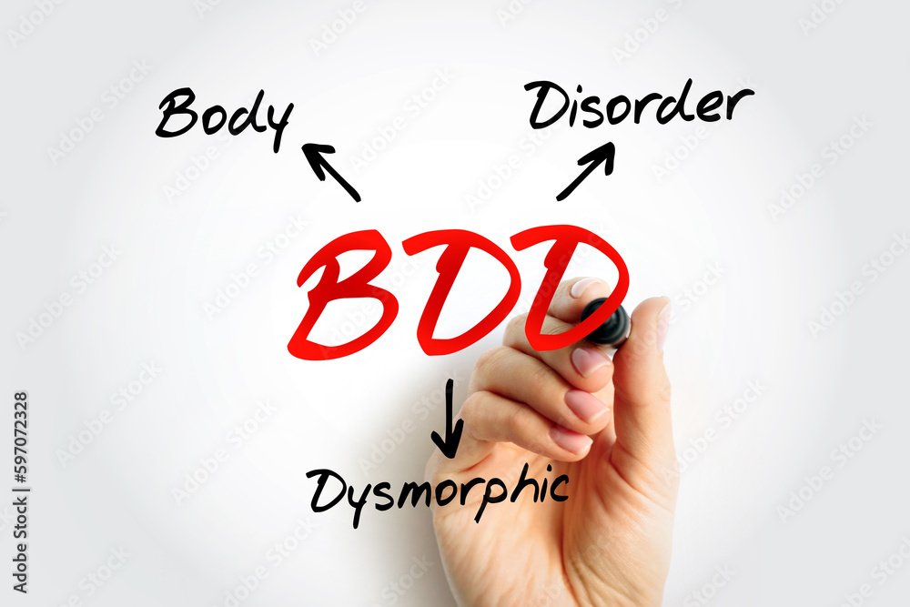 BDD - Body Dysmorphic Disorder is a mental health disorder, acronym ...