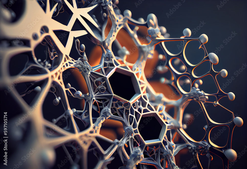 A complex, interwoven pattern of shapes that resemble the data ...