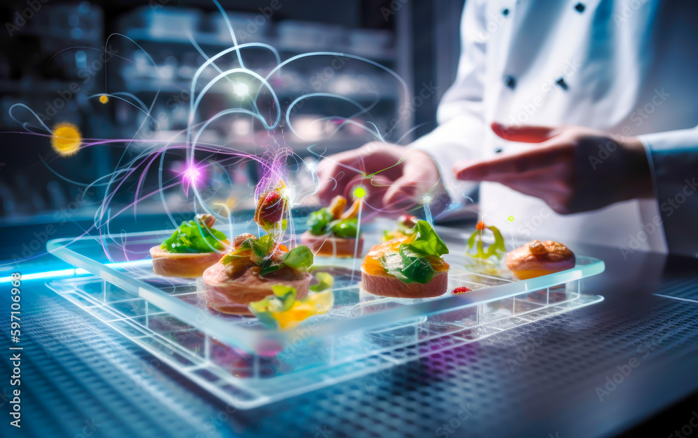 food tech trends, future of the food industry, background, restaurant ...