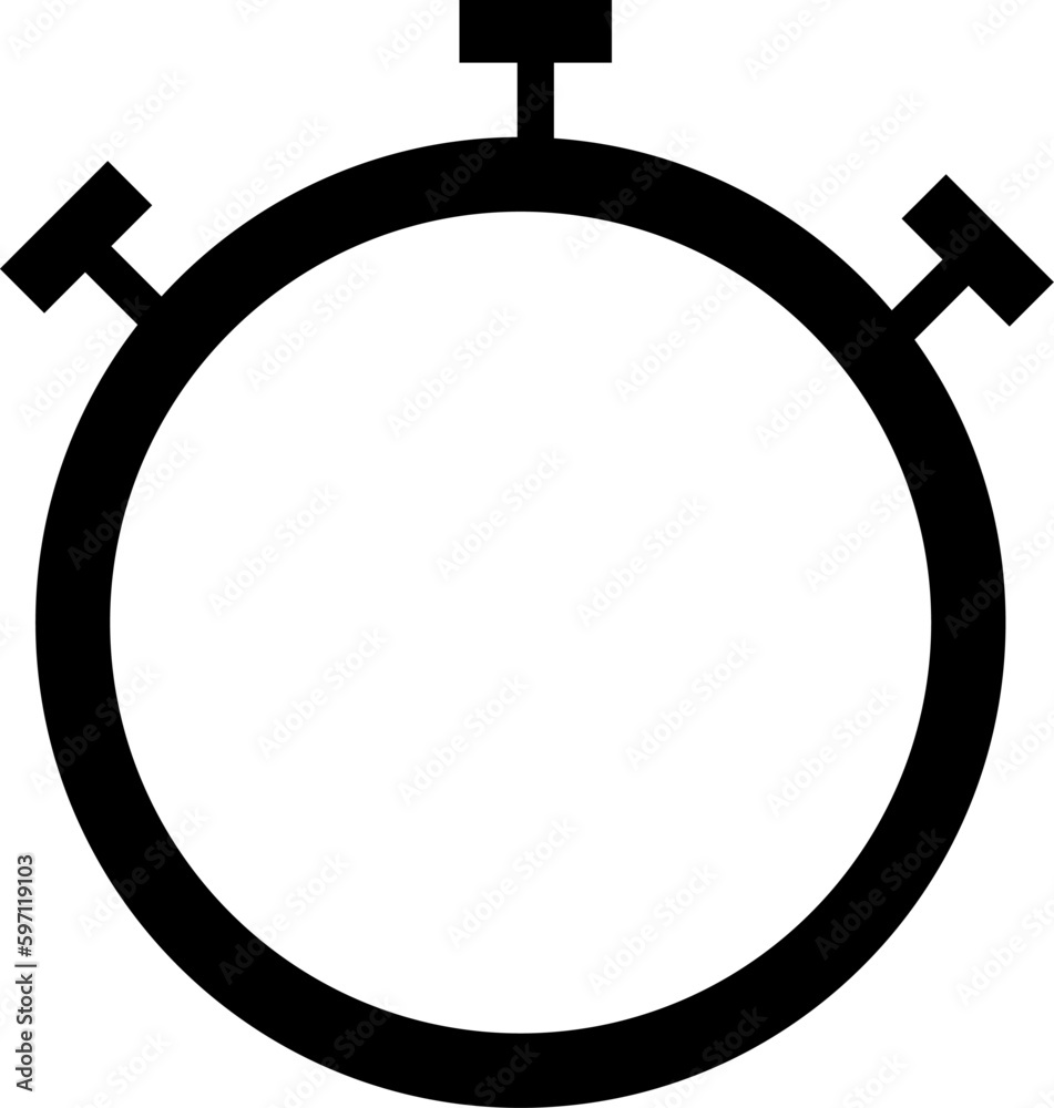 Stockvector stopwatch, time, watch, timer, stop, symbol, vector, icon ...