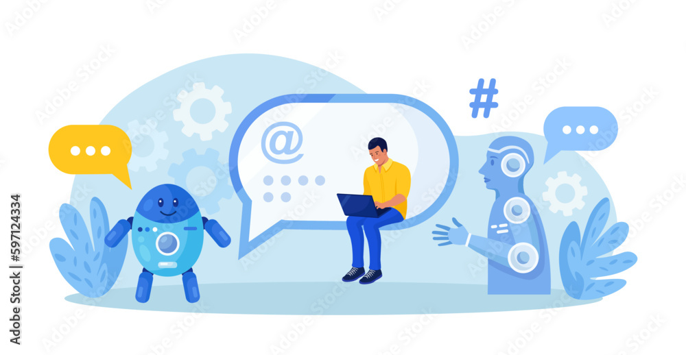 Chatbot conversation with clients. Chat bot chatting. Optimizing language models for dialogue ...