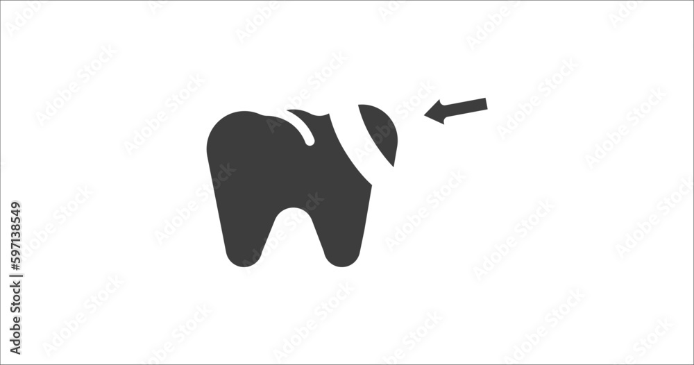 Vettoriale Stock filler icon. Filled filler icon from dental health ...