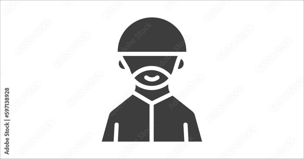 muslim man icon. Filled muslim man icon from people and relation ...