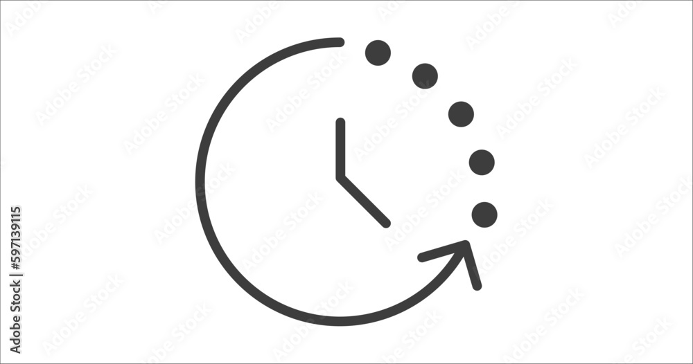 time left icon. Filled time left icon from tools and utensils ...
