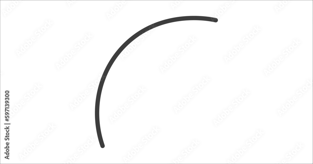 curve line icon. Filled curve line icon from user interface collection ...