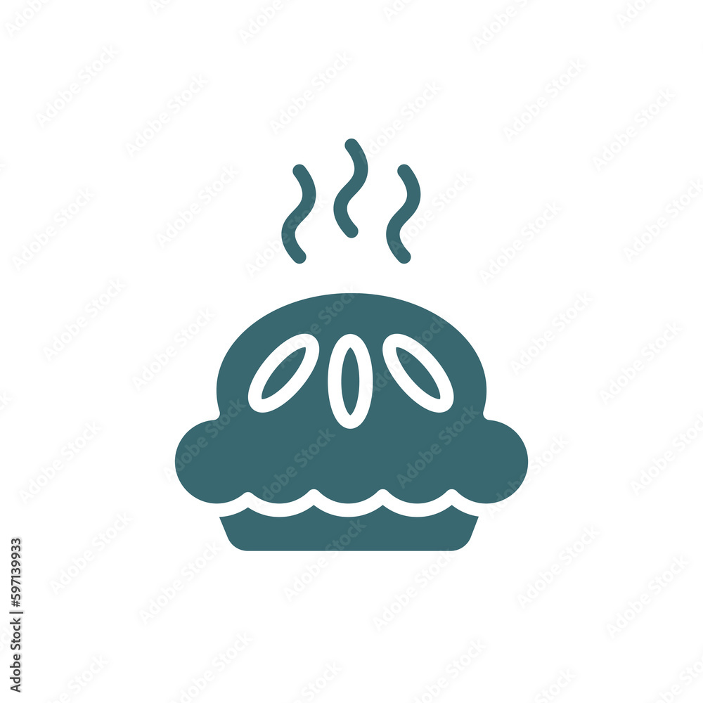 meat pie icon. Filled meat pie icon from culture and civilization ...