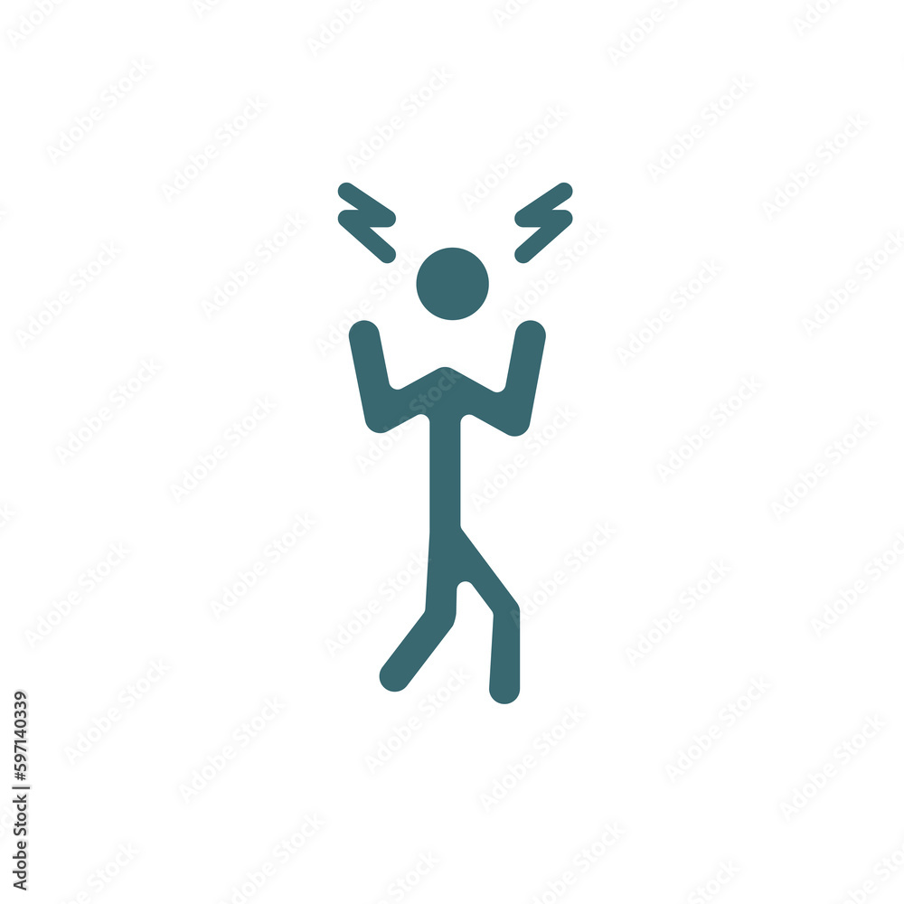 aggravated human icon. Filled aggravated human icon from feeling and ...