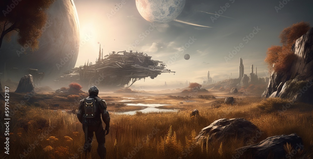 Hyperion-inspired Desktop Wallpaper with Cinematic Lighting and Unreal ...