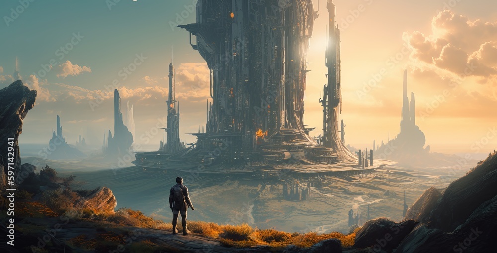 Hyperion-inspired Desktop Wallpaper with Cinematic Lighting and Unreal ...