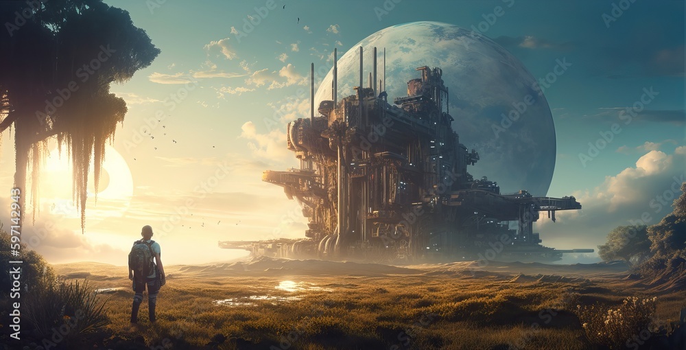 alien planet earth, Hyperion-inspired Desktop Wallpaper with Cinematic ...