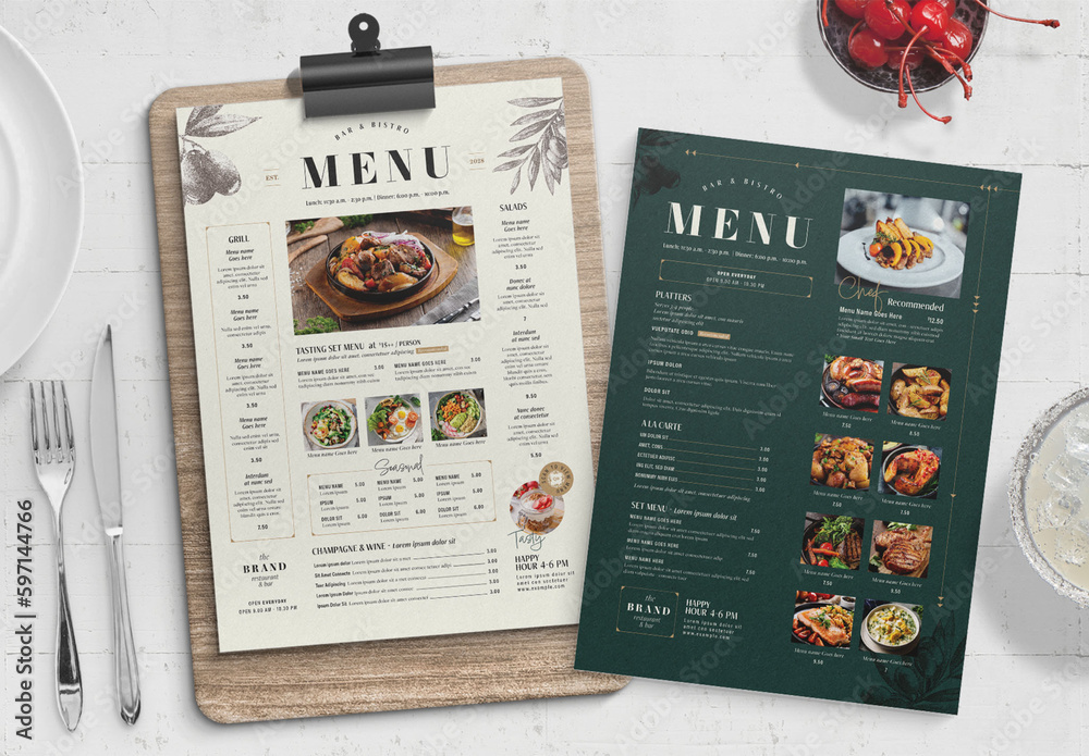 Menu Template Stock Template | Adobe Stock
