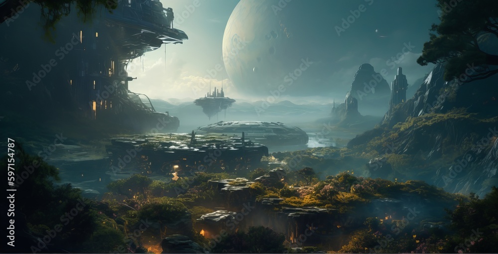 alien planet earth, Hyperion-inspired Desktop Wallpaper with Cinematic ...