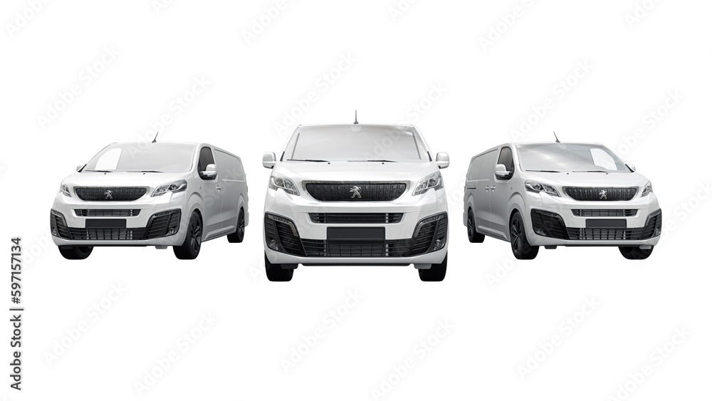 Paris, France. February 1, 2023. Peugeot Bipper. Three cars on a ...