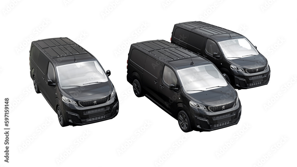 Paris, France. February 1, 2023. Peugeot Bipper. Three cars on a ...