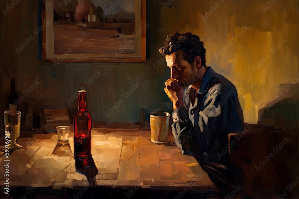 The Desperate Battle with Addiction: Depicting a Drunk Husband's Impact ...