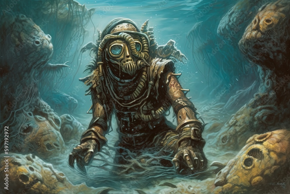 Evil king of drug narcos boss wearing face mask, mexican dealers ...