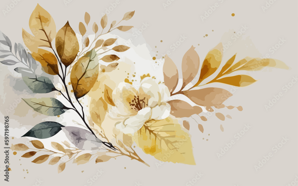 Abstract art background vector. Luxury minimal style wallpaper with ...