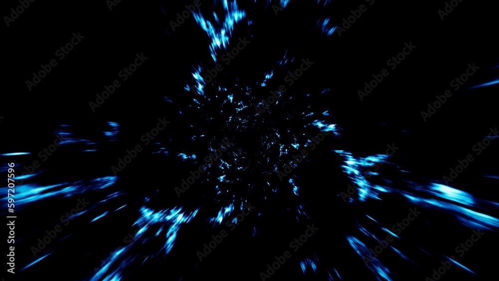 blue particle burst effect overlay background Stock Illustration ...