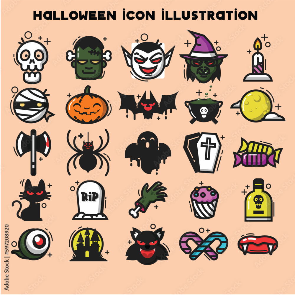 HALLOWEEN VECTOR GRAPHICS COLLECTION FOR DESIGNERS AND ILLUSTRATORS ...