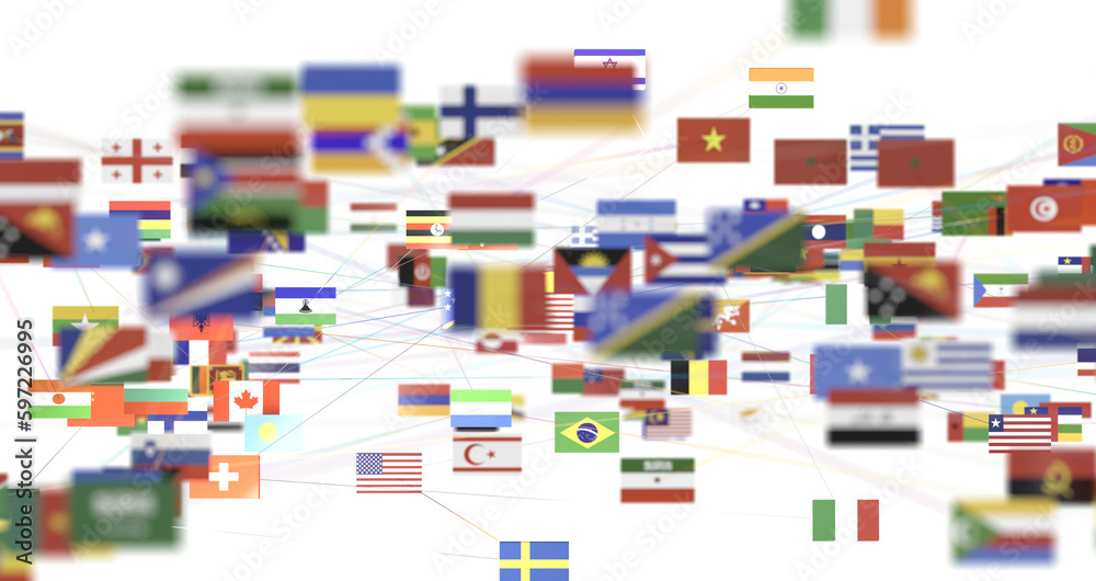 Globe International World Flags - PNG transparent Stock Illustration ...