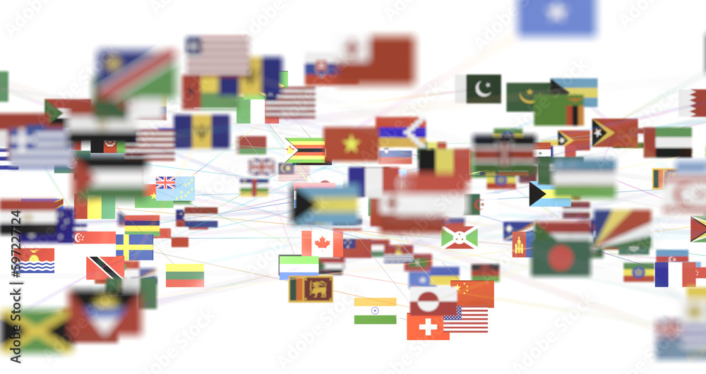 Globe International World Flags - PNG transparent Stock Illustration ...