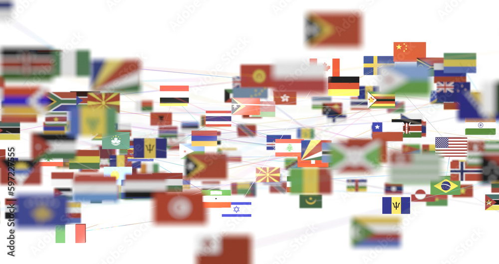 Globe International World Flags - PNG transparent Stock Illustration ...
