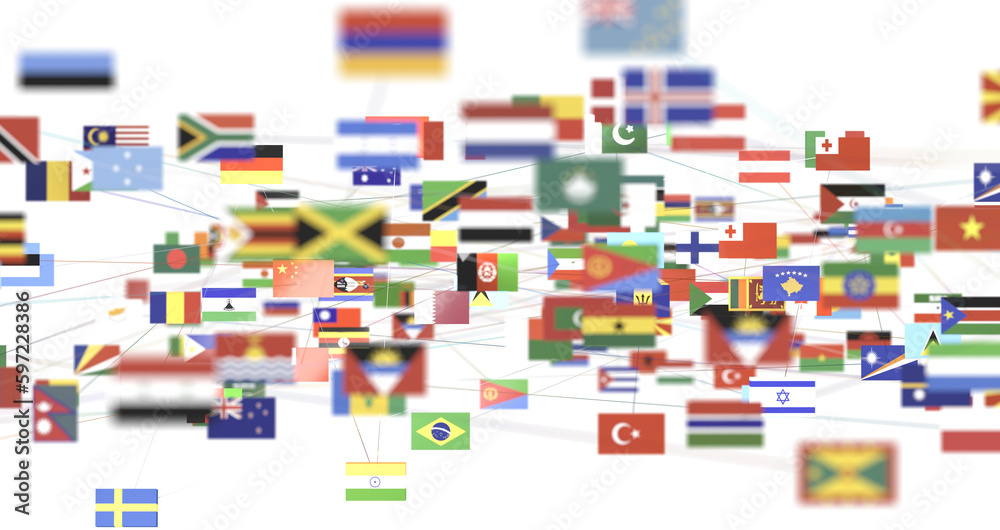 Fototapeta mapa świata dla dzieci world national flags - PNG ...