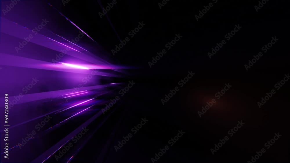 Abstract Light Fiber Strings Flowing Background Loop/ 4k animation of ...