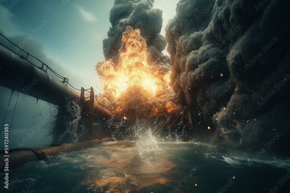 Sabotage of gas pipelines creates underwater explosion, gas leaks ...