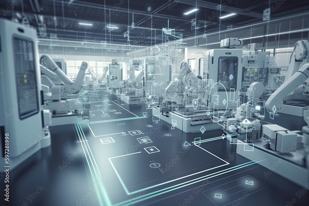 ultra-modern factory that embodies the concept of Industry 4.0 ...