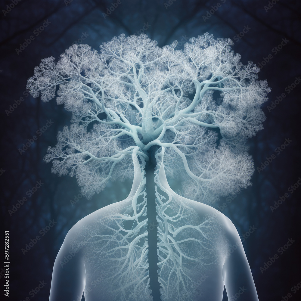 pure air, breath of life concept art - by generative ai Stock ...