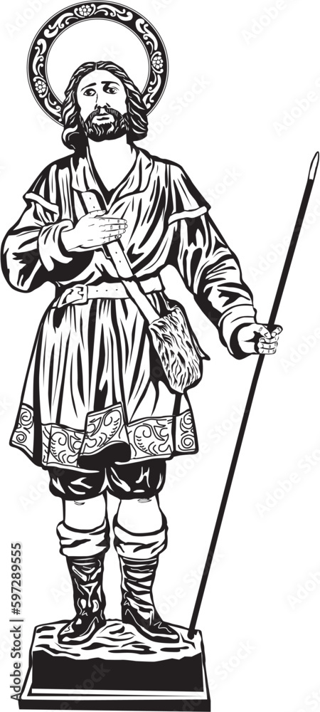 San Isidro. Ilustración vectorial. vector de Stock | Adobe Stock