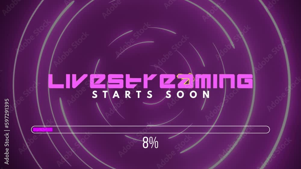 Livestreaming Overlay Intro With Progress Bar And Neon Background V2 ...