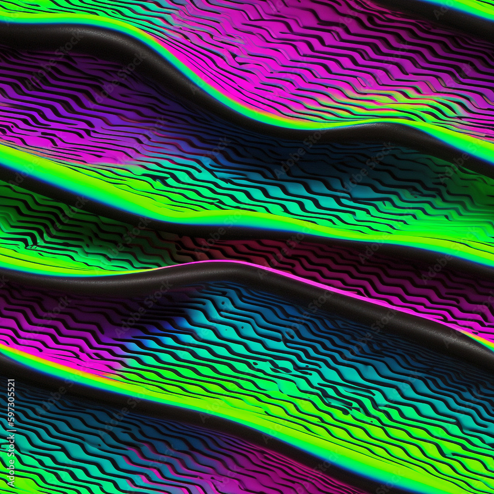 MOZANI STUDIO Sci Fi Textures Futuristic Materials Neon Neoprene Stock ...