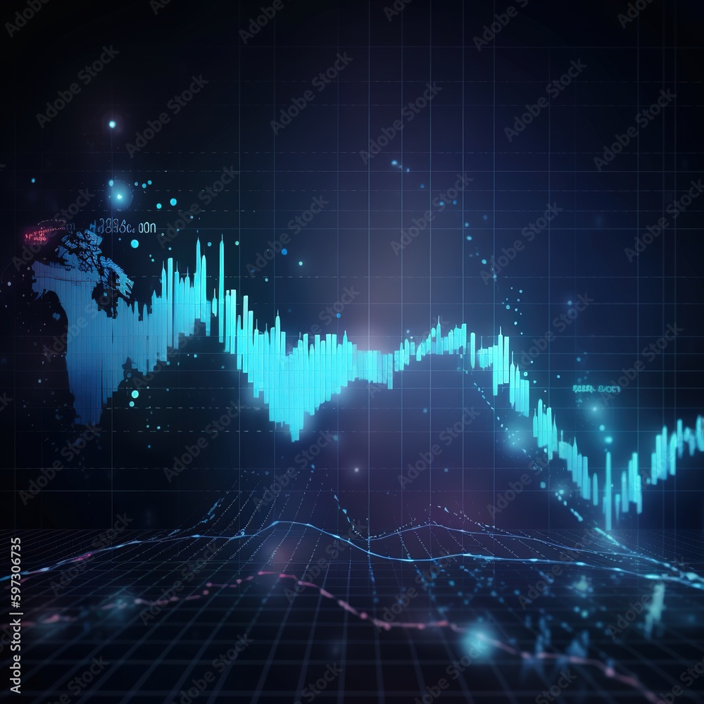 stock market graph, Chart of business data graph diagram and growth ...