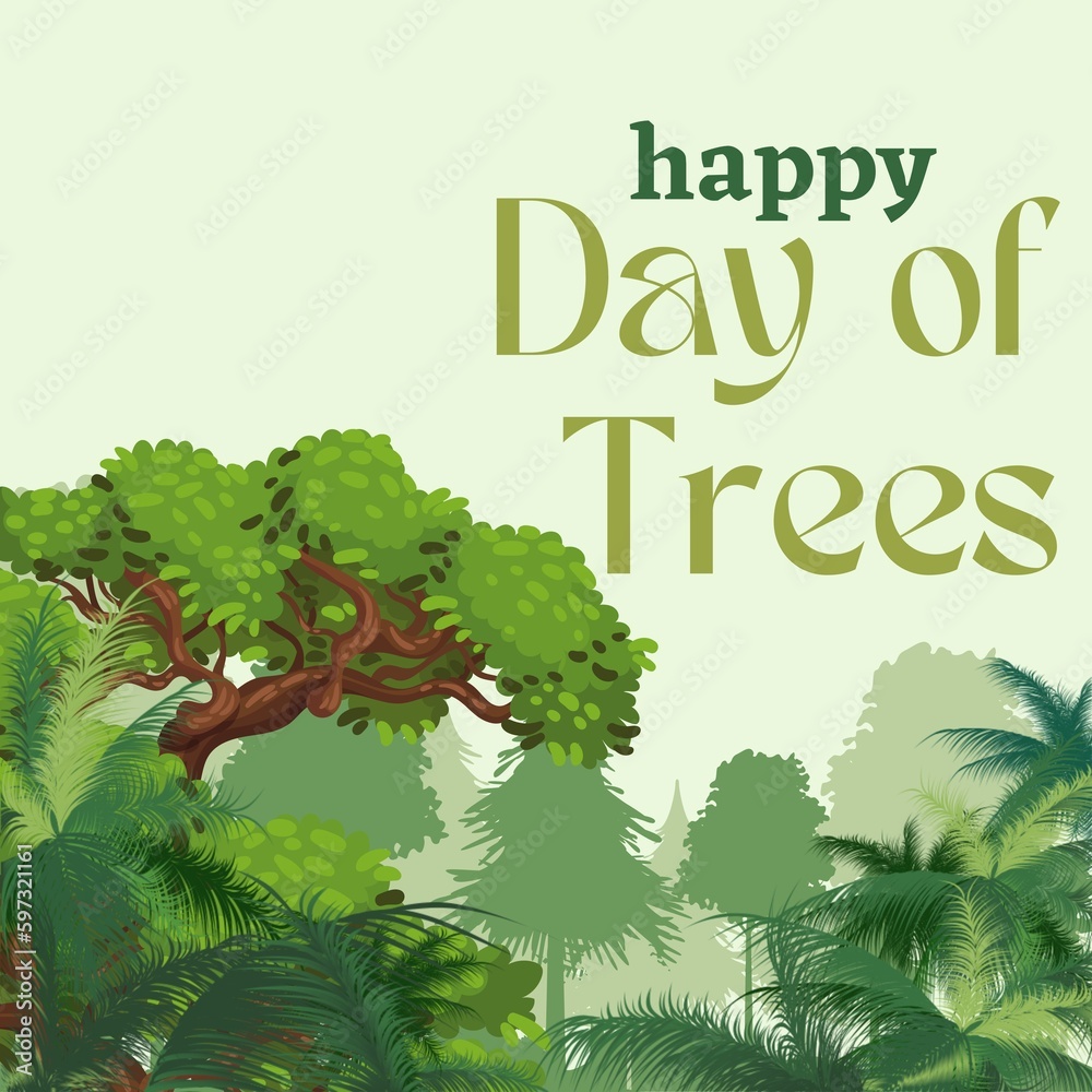 Happy Day of Trees Day in colombia. of Trees is observed in Colombia on ...