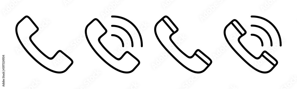 Call icon vector illustration. telephone sign and symbol. phone icon ...