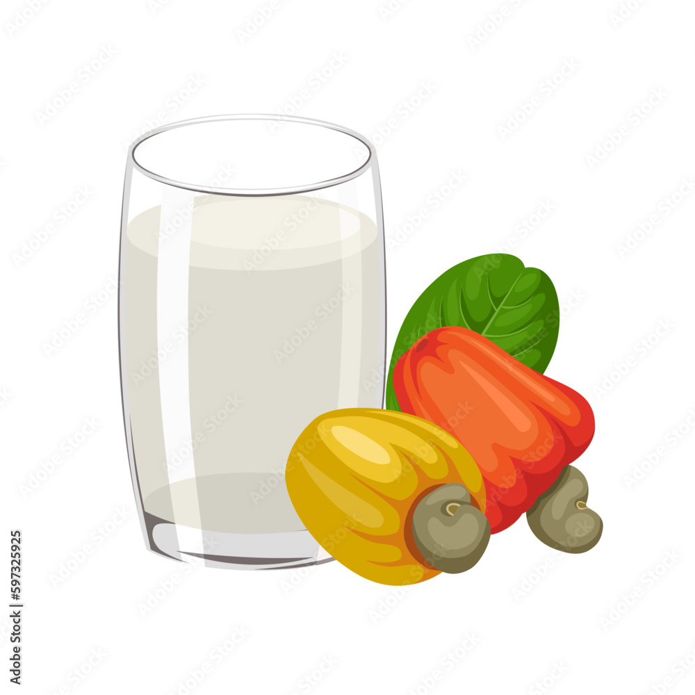 Vector illustration, a glass of goan urrak or feni, a traditional drink ...