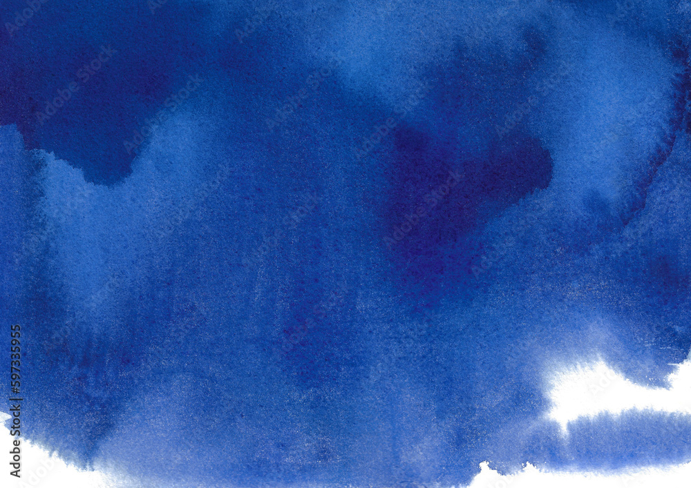 Abstract dark blue watercolor background. Stock Illustration | Adobe Stock