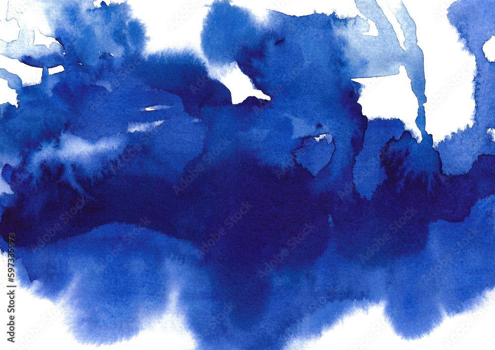 Abstract dark blue watercolor background. Stock Illustration | Adobe Stock