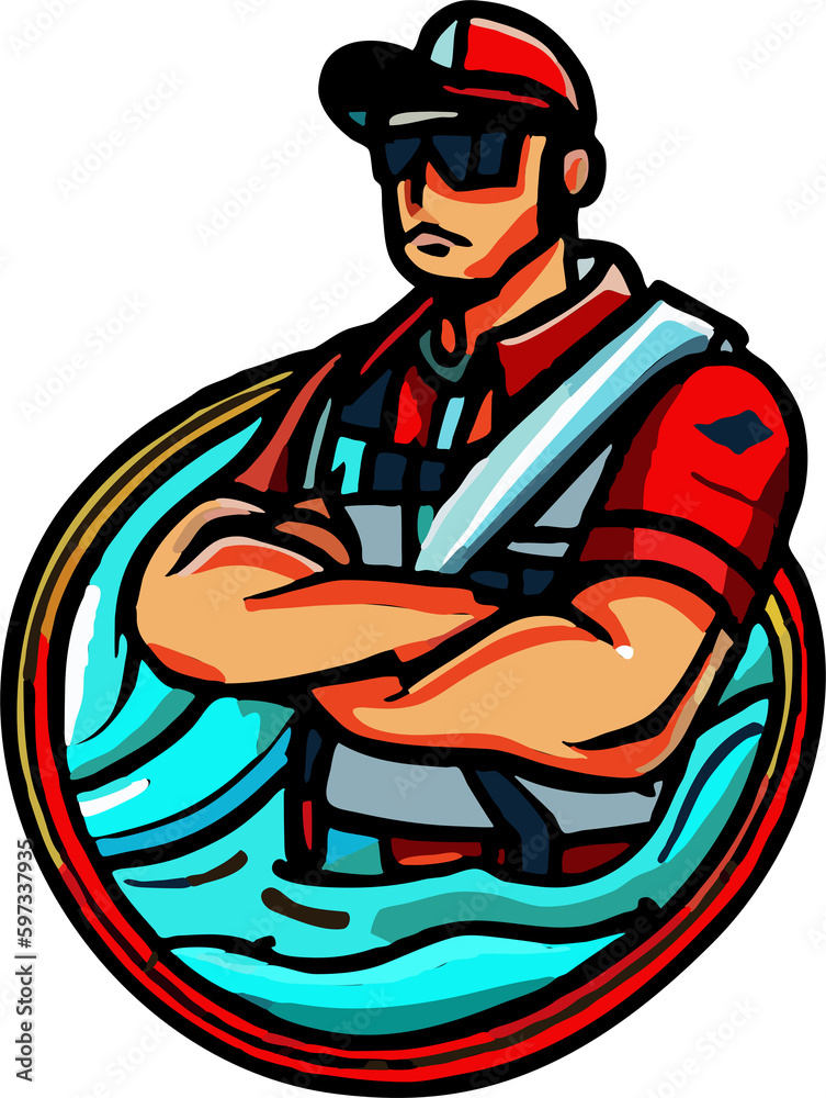 life guard png graphic clipart design ilustração do Stock | Adobe Stock