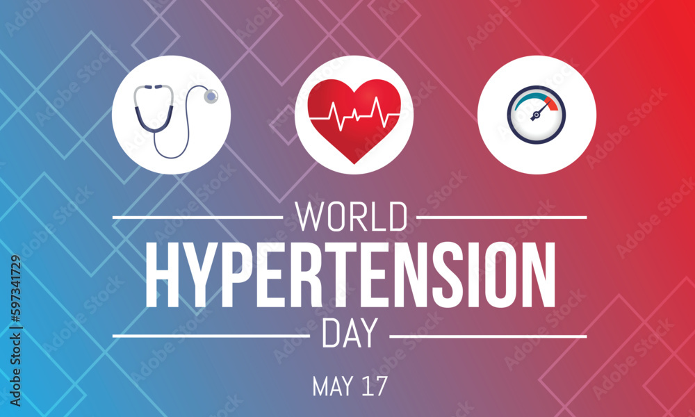 World Hypertension Day design background. It features hypertension ...