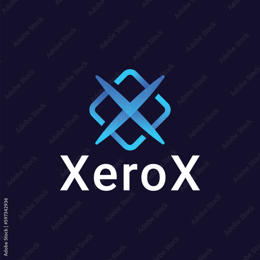 Vector Xerox logo design modern business logo design x letter business ...