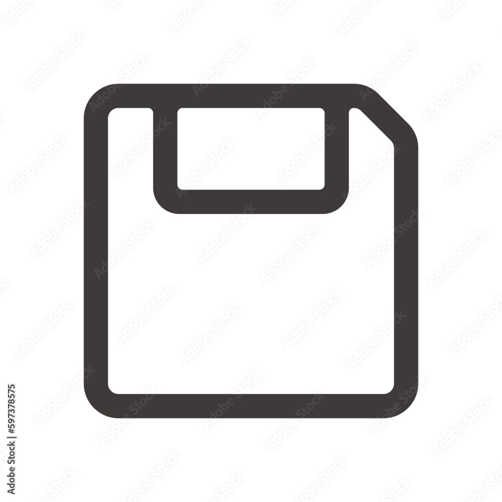 製品設計やアプリ開発やプログラミングに使える、シンプルで使いやすい保存アイコン Stock Vector | Adobe Stock