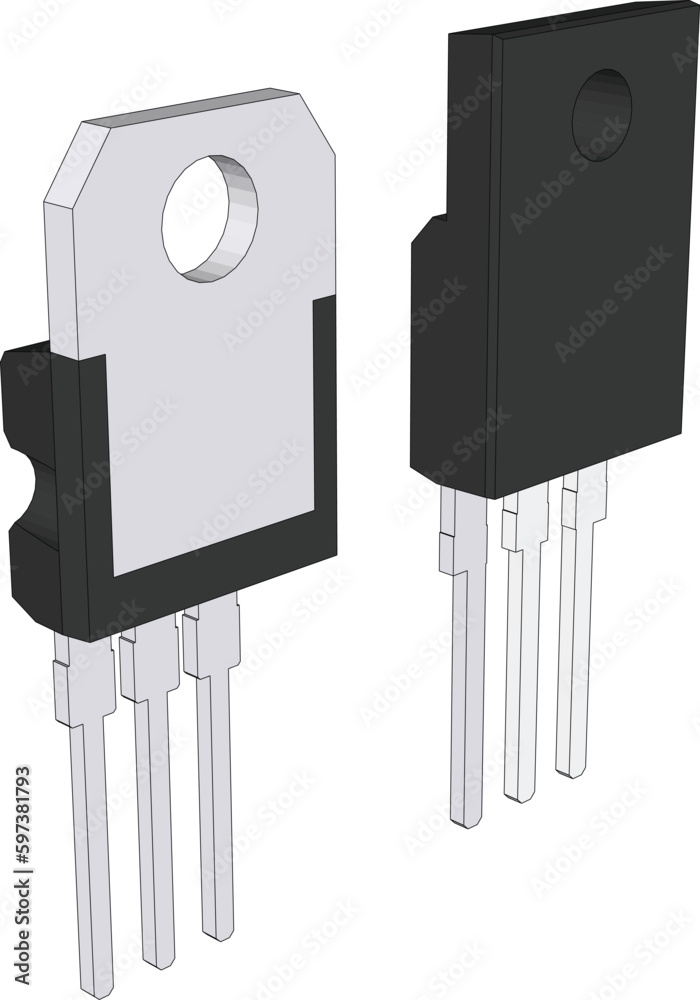 Transistor 3D Vacter. Transistor is a semiconductor device used to ...