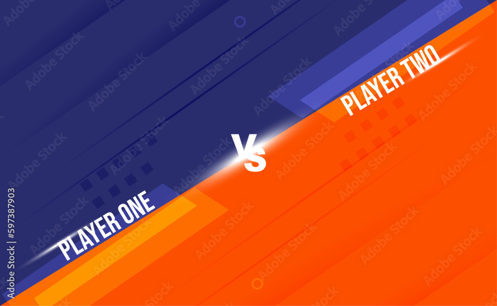 minimal fight versus team background for game championship player Stock ...