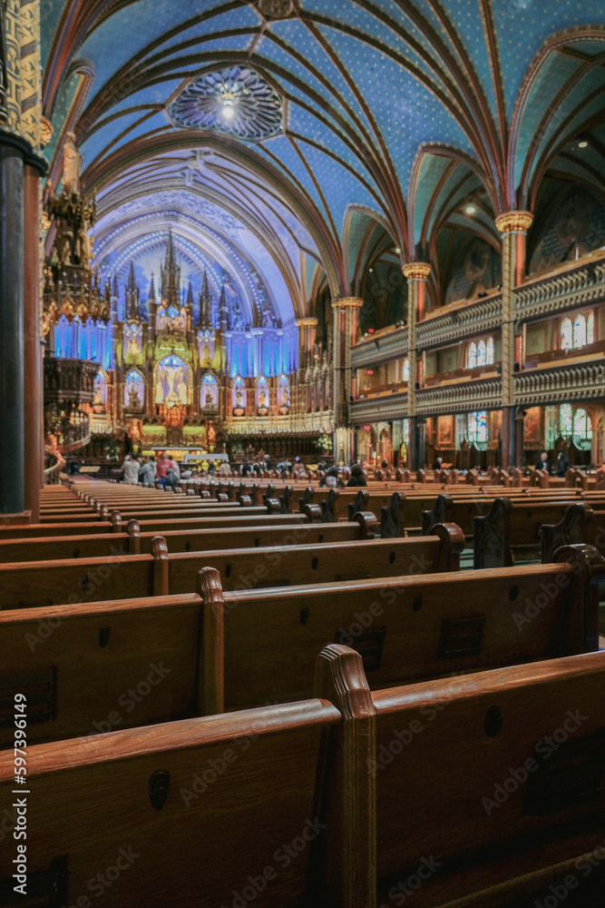 Magnificent opulent splendid baroque gothic church cathedral basilica ...